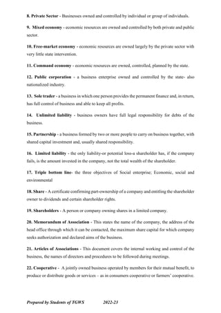 CAIE AS LEVEL BUSINESS | PDF