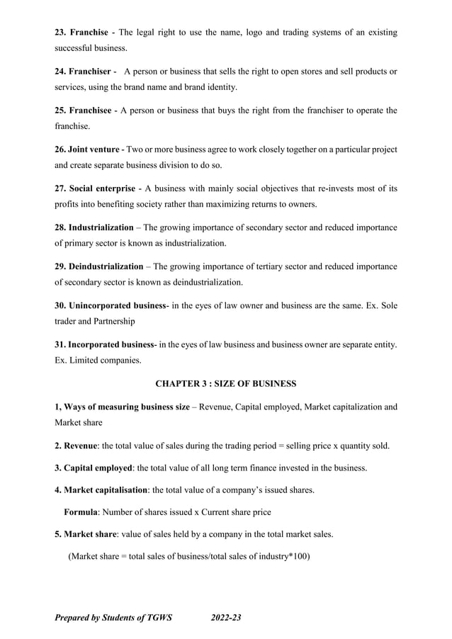 CAIE AS LEVEL BUSINESS | PDF