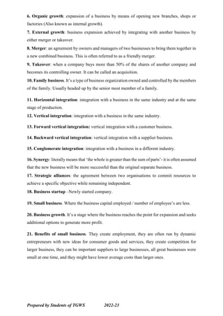 CAIE AS LEVEL BUSINESS | PDF