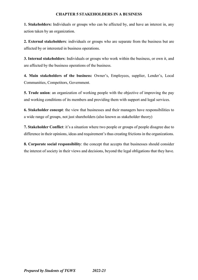 CAIE AS LEVEL BUSINESS | PDF