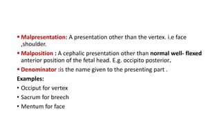 KEY TERMS IN OBSTETRIC 2023-2024.pptx | Pregnancy | Reproductive Health
