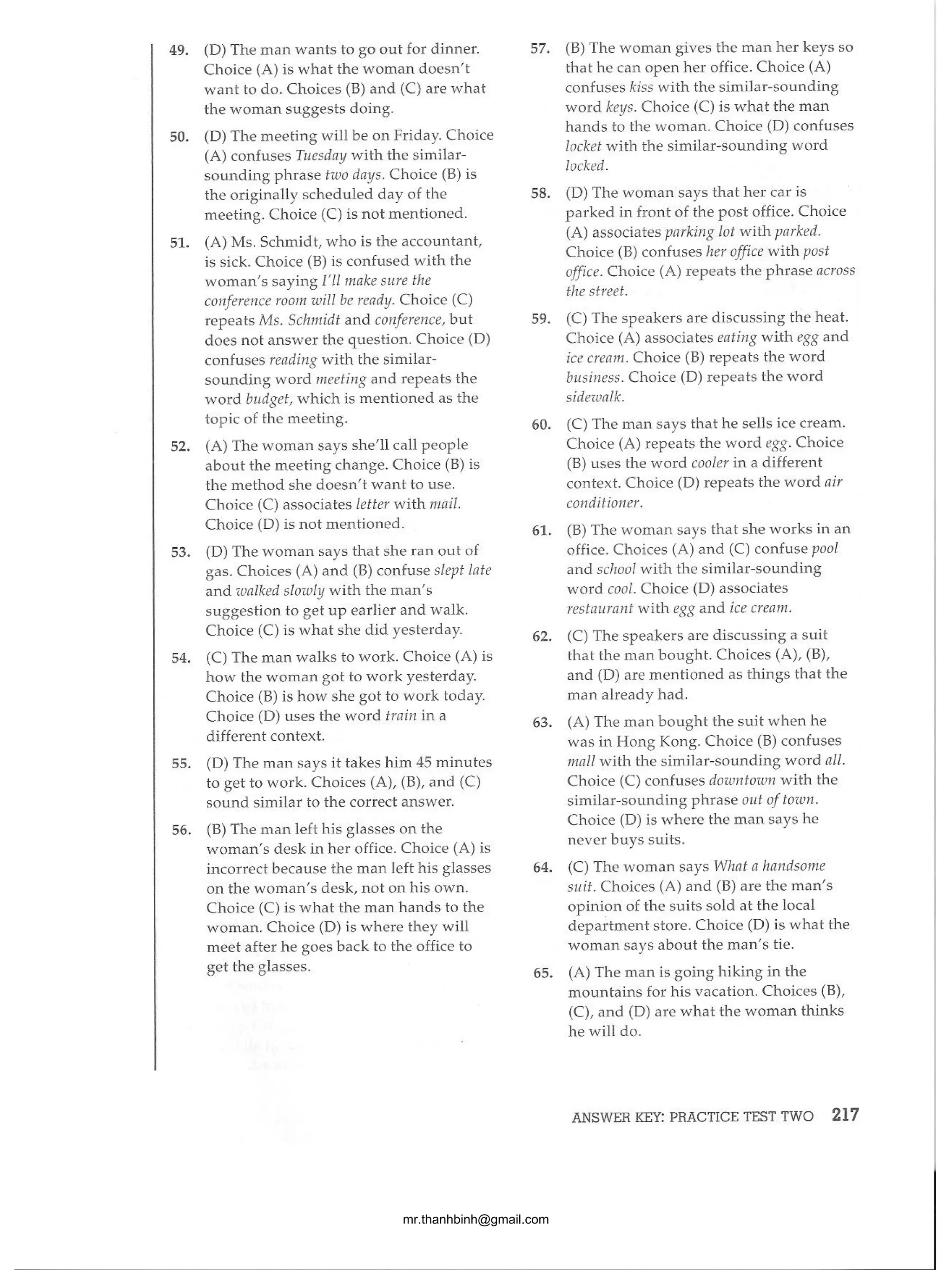 Key toeic practice_2 | PDF