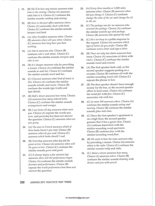 Key toeic practice_3 | PDF