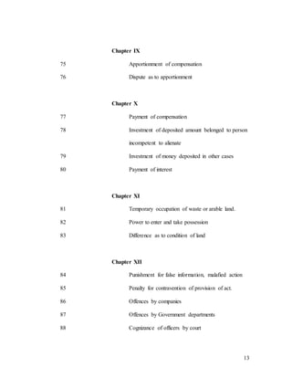Land acquisition India - LARRACT 2013 Note uploaded by James joseph adhikarathil www ...