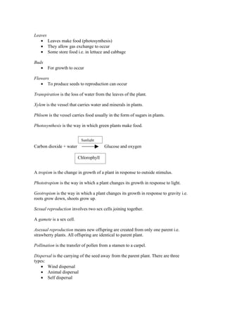 Key topics in junior certificate science | PDF