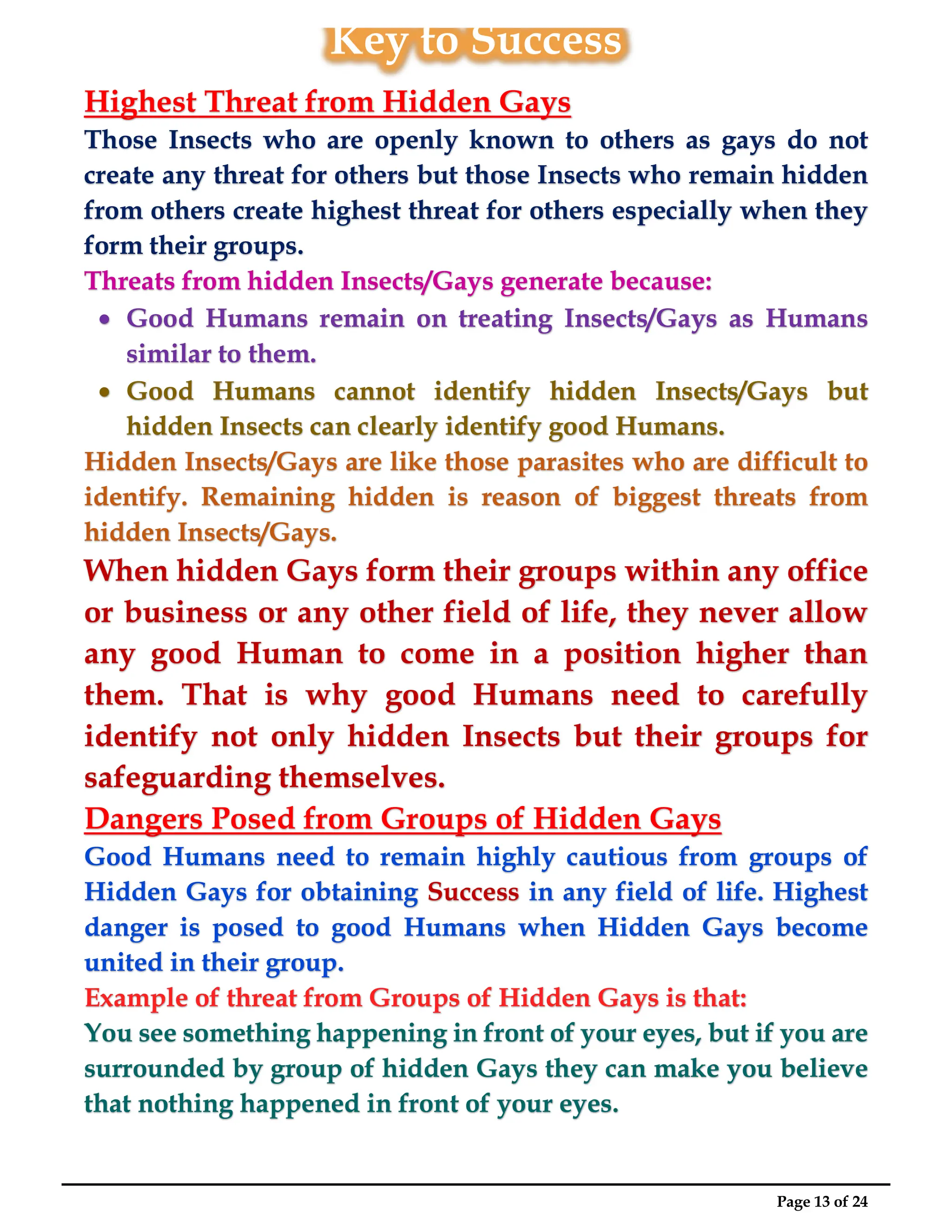 Key to Success - A Gift for Good Humans to Read | PDF