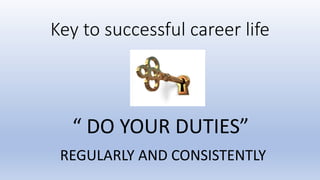 Key to successful career life | PDF
