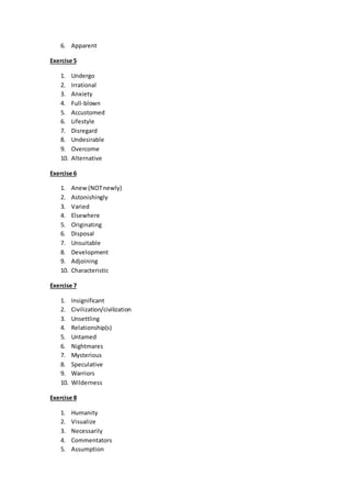Key to word formation cpe 2018 | PDF