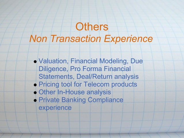 Key Transaction Experience | PPT