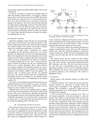 Key Updating for Leakage Resiliency with Application to AES Modes of Operation | PDF