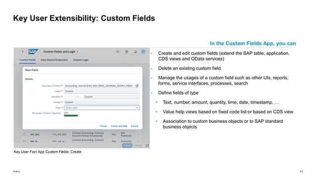 SAP S/4 Hana:Key User Extensibility Overview | PDF