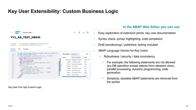 SAP S/4 Hana:Key User Extensibility Overview | PDF