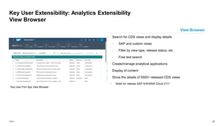 SAP S/4 Hana:Key User Extensibility Overview | PDF