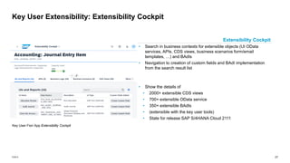 SAP S/4 Hana:Key User Extensibility Overview | PDF