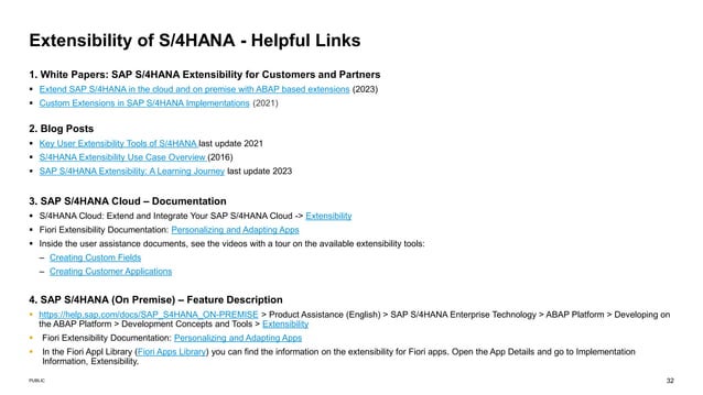 SAP S/4 Hana:Key User Extensibility Overview | PDF