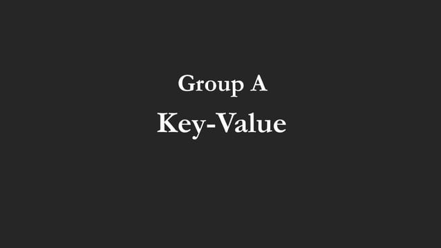 Key-Value NoSQL Database | PPTX | Databases | Computer Software and ...