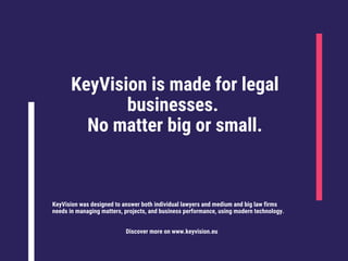 KeyVision PRO Presentation | PPT