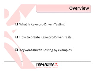 Keyword Driven Testing | PDF