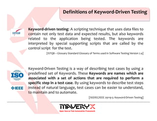 Keyword Driven Testing | PDF