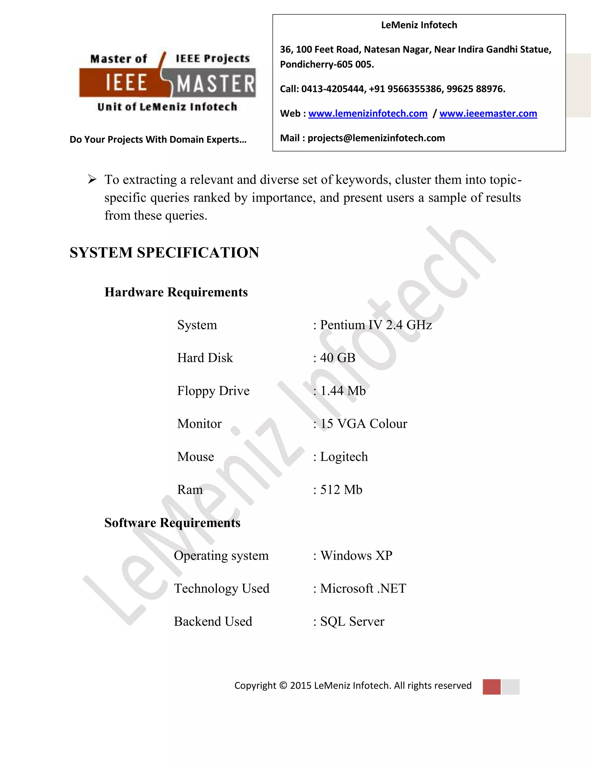 Keyword Extraction And Clustering For Document Recommendation In Conversations Pdf