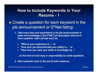 KeywordOptimizeYourResume | PPT