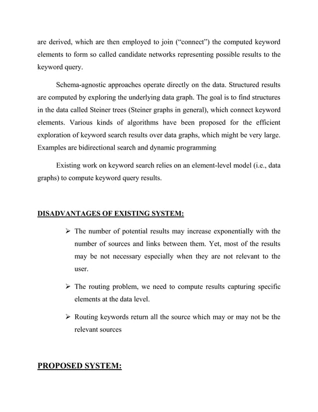 2014 IEEE JAVA DATA MINING PROJECT Keyword query routing | PDF