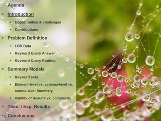 Summary Models for Routing Keywords to Linked Data Sources | PPT