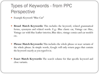 Keyword Research | PPT | Free Download