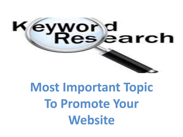Keyword research | PPT
