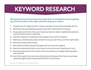 A Practical Guide to Keyword Research | PDF