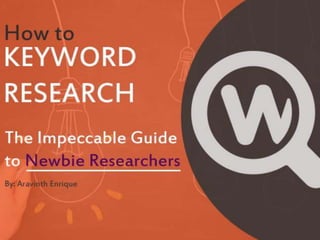 How to Keyword Research - A Simple Guide | PPT