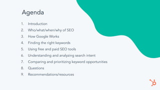 Keyword Research: How to find the right keywords & what tools to use | PPT