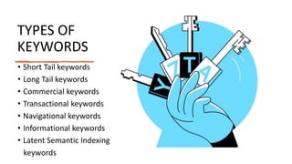 types of keywords in webpages of website.pptx