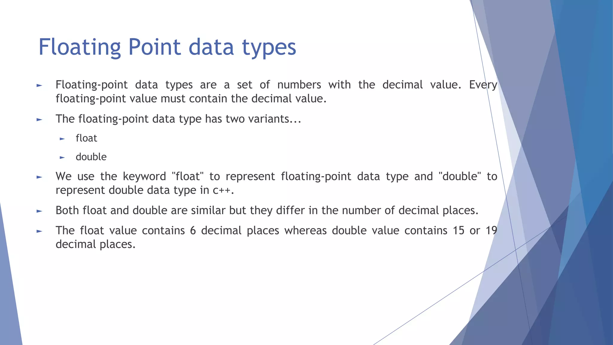 Keywords Identifiers Datatypes In C Ppt