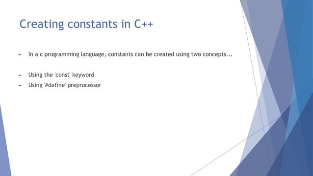 Keywords Identifiers Datatypes In C Ppt