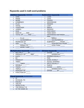 Keywords used in math word problems.docx