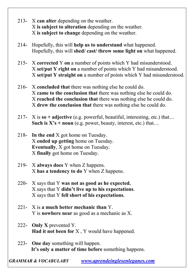 Key word transformation - most common transformations | PDF