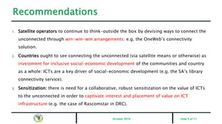 Future Sat Africa - The Role of Satellite in Connecting the Unconnected ...