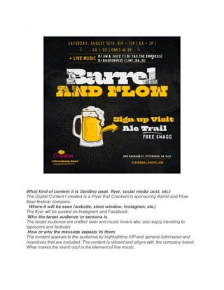 Barrel and Flow Infographic