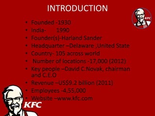 KFC Vikarampuri Hyderabad | PPT