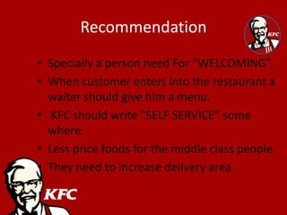 KFC Service Gap | PPTX