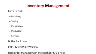 KFC Supply Chain Management | PPTX