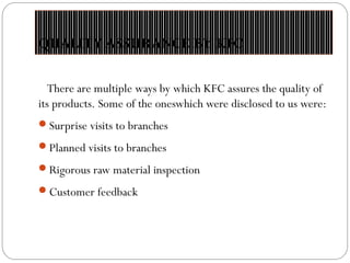 KFC : STP, BCG MATRIX, ENVIROMENT ANALYSIS, SUPPLY CHAIN,PRODUCT ...