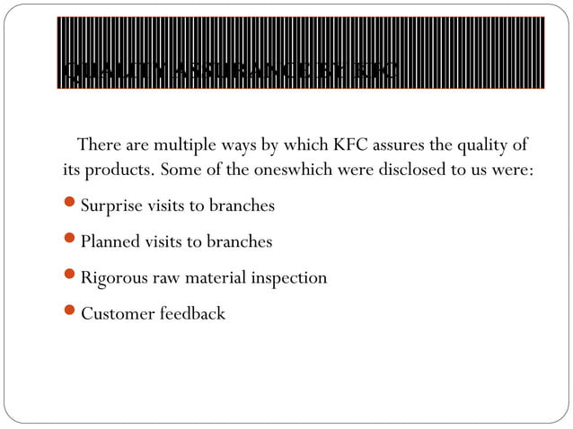 KFC : STP, BCG MATRIX, ENVIROMENT ANALYSIS, SUPPLY CHAIN,PRODUCT ...
