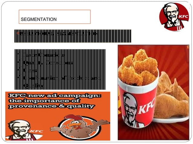 KFC : STP, BCG MATRIX, ENVIROMENT ANALYSIS, SUPPLY CHAIN,PRODUCT ...