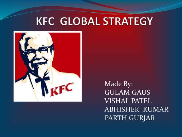 KFC MARKETING STRATEGIES | PPTX