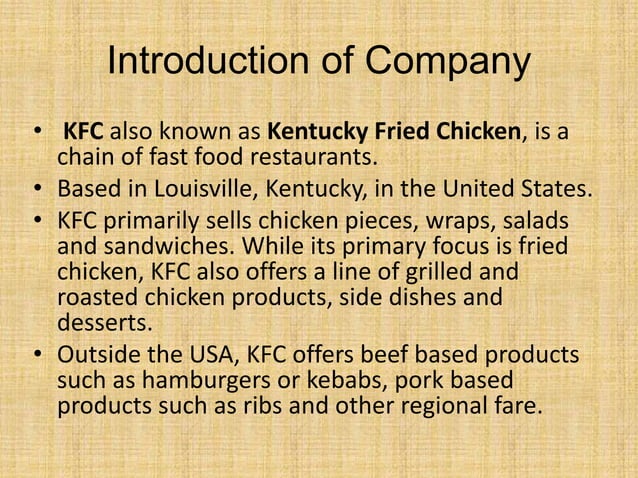 Kfc | PPTX