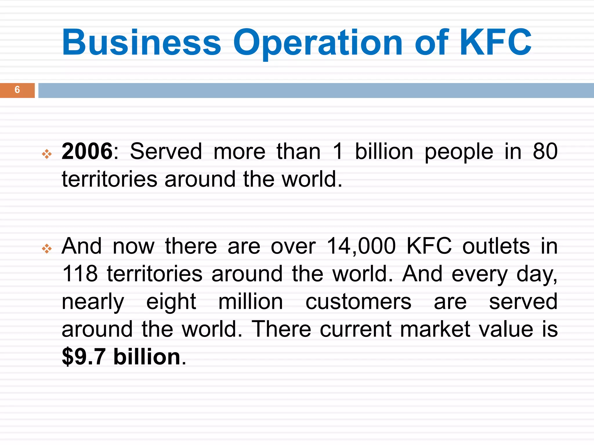 Overview of KFC | PPTX