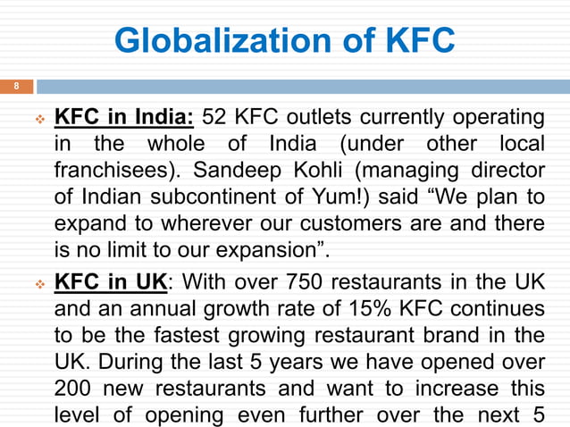 Overview of KFC | PPTX | Food Industry | Industries