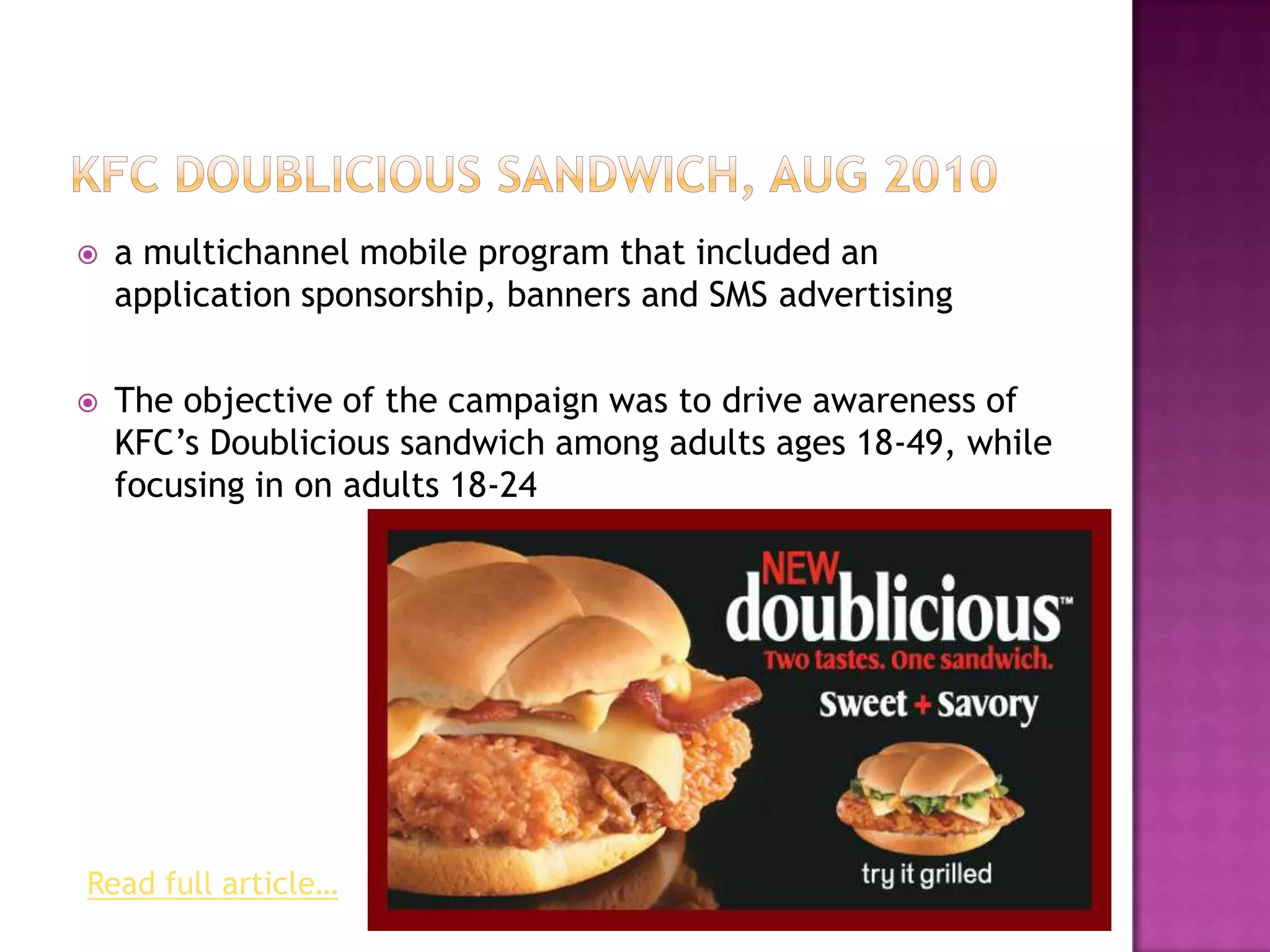 KFC Mobile Strategy | PPTX